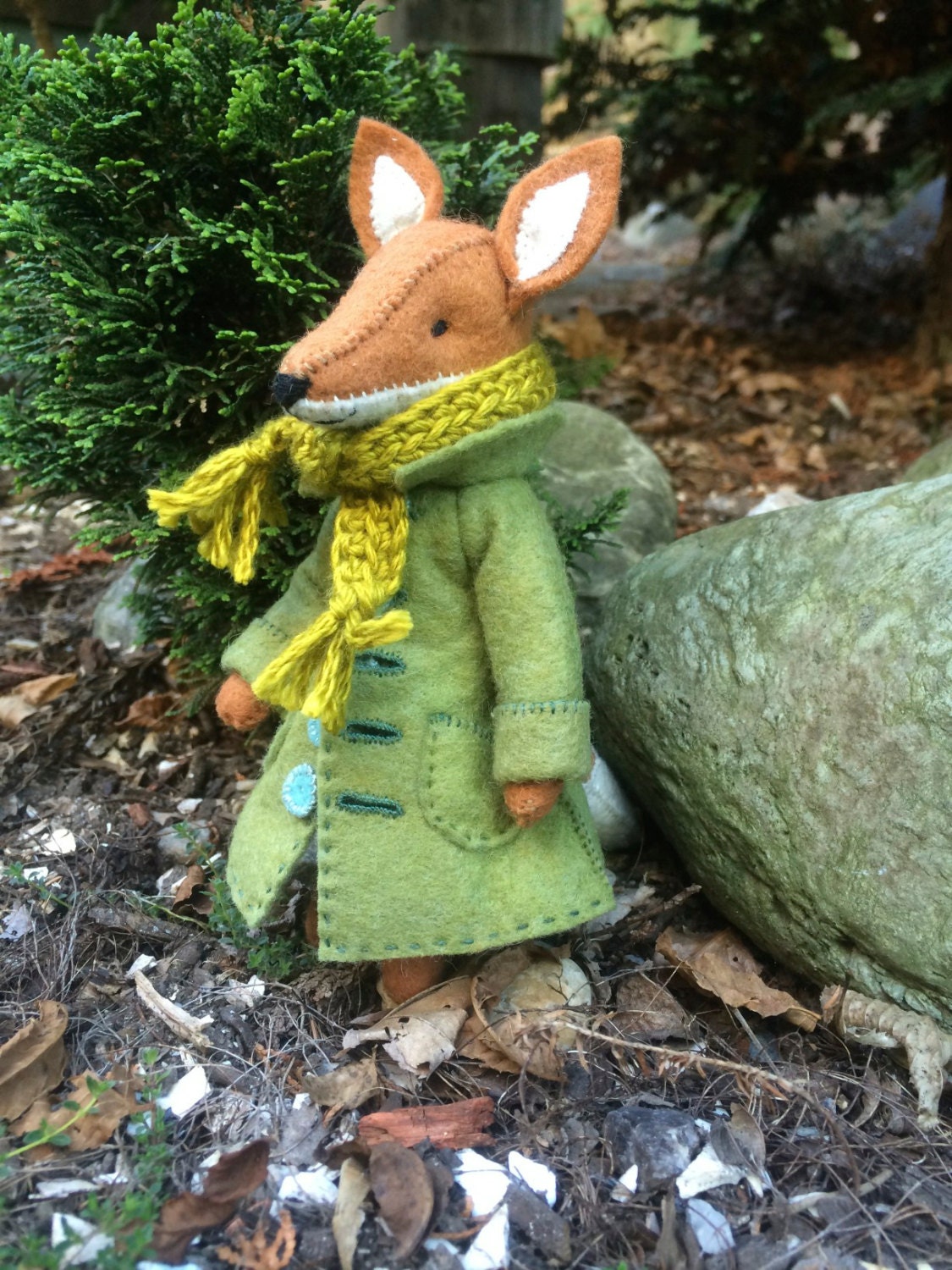 Fox Coat PDF Pattern Felt Coat Pattern Miniature Clothing | Etsy Australia