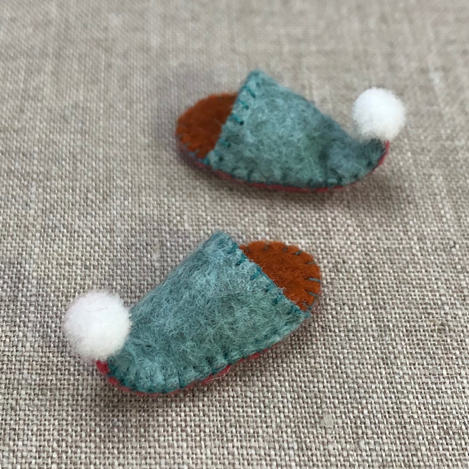 Wool Felt Slipper Tutorial and Pattern Miniature Slipper - Etsy