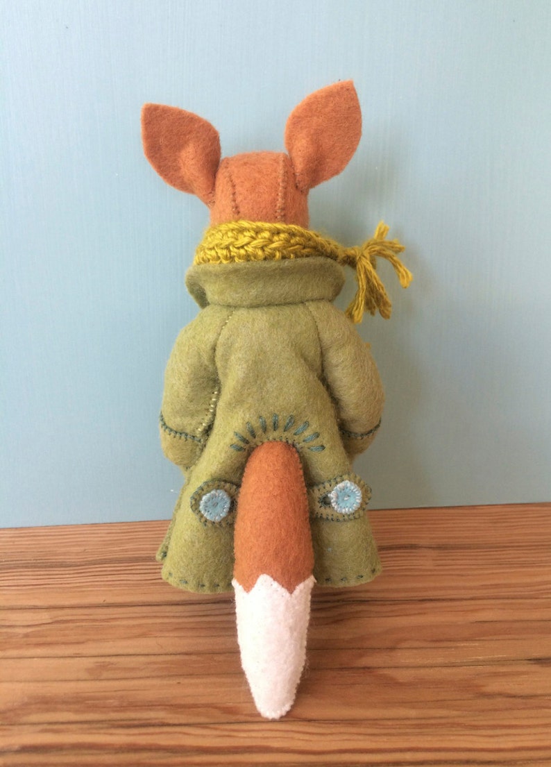 Fox Coat PDF Pattern Felt Coat Pattern Miniature Clothing | Etsy Australia