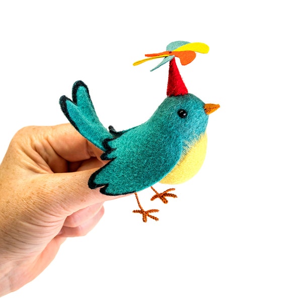 Felt Bird - Etsy