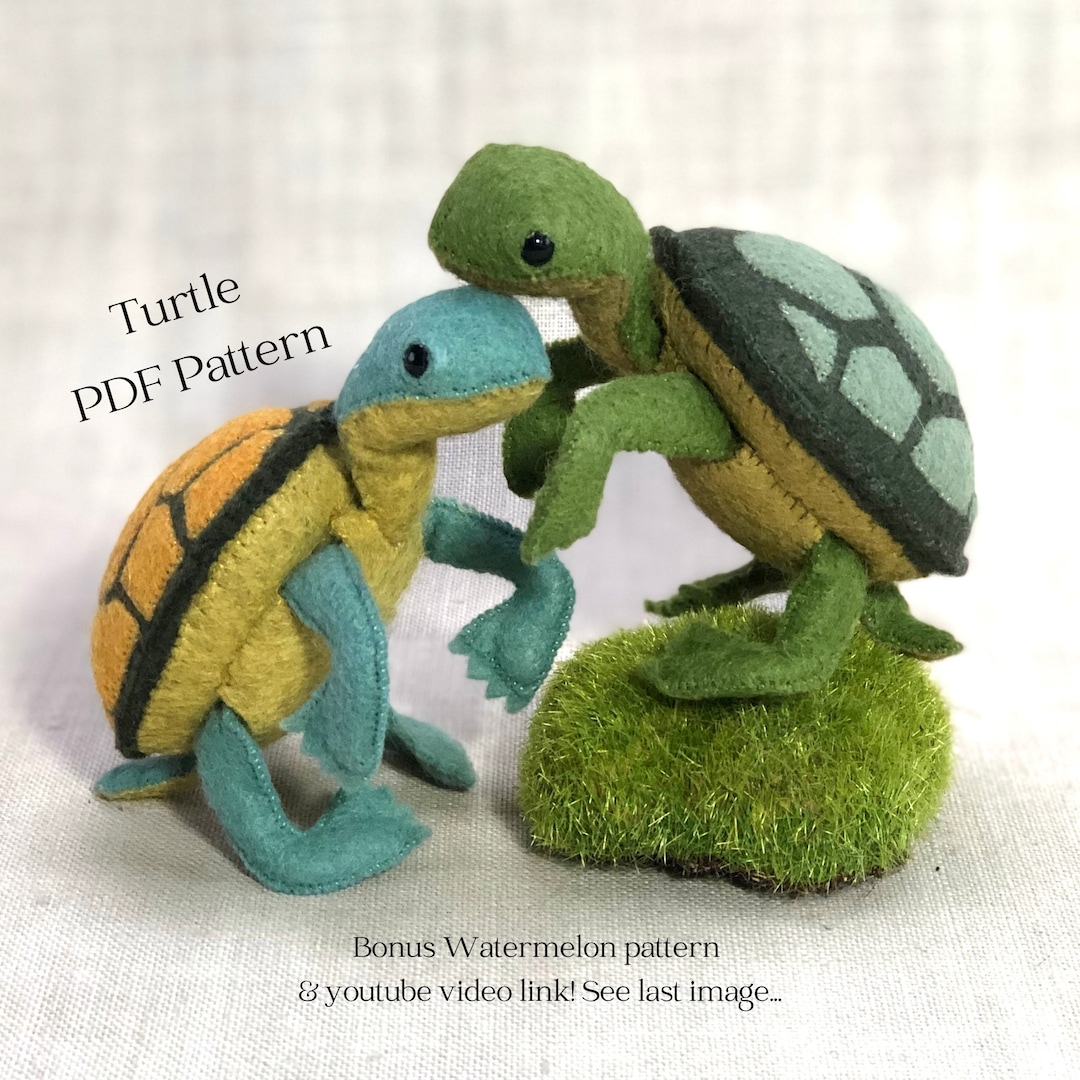 Turtle Plush Sewing Pattern: DIY Stuffed Animal (PDF Pattern) - Etsy