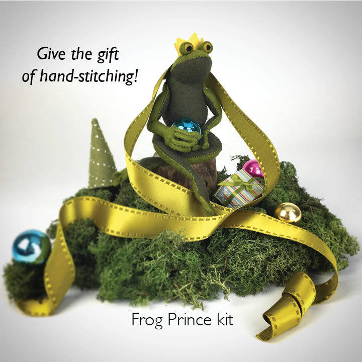 The Frog Prince Kit Felt Animal Craft Kit Frog Sewing Kit - Etsy