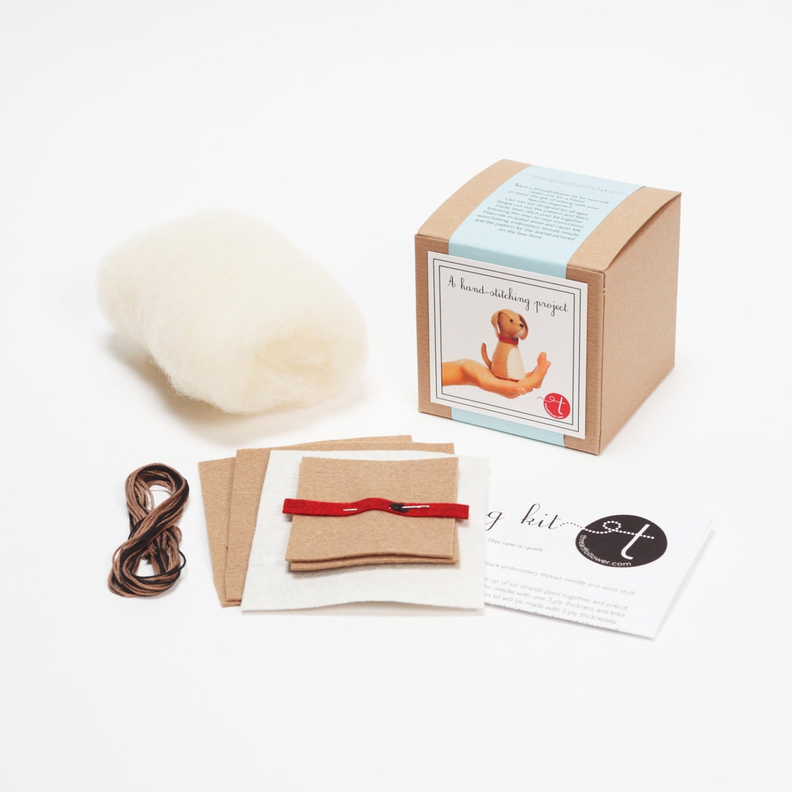 Pocket pup kit felt puppy kit DIY sewing kit beginner | Etsy
