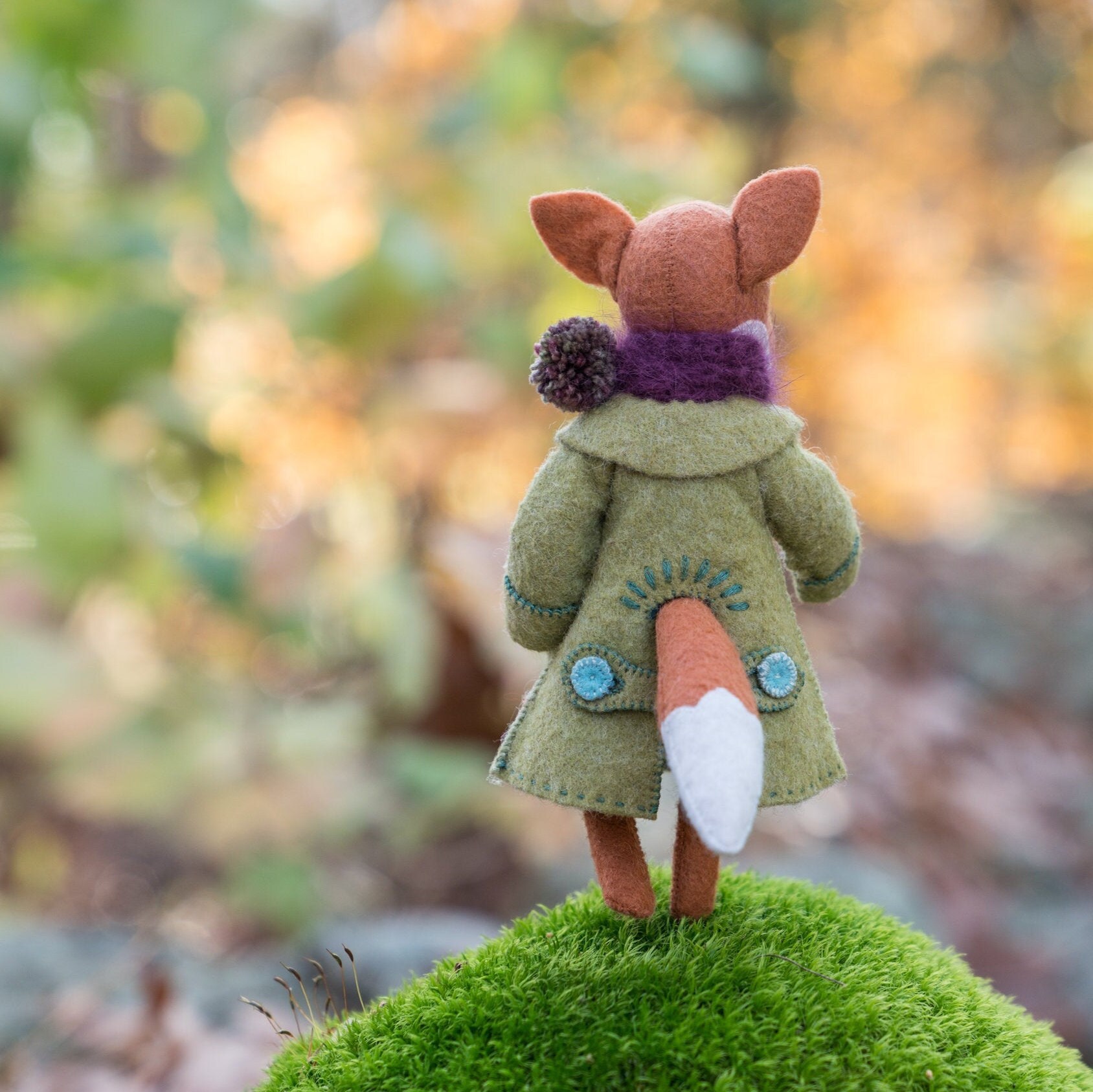 Fox Coat PDF Pattern Felt Coat Pattern Miniature Clothing | Etsy Australia