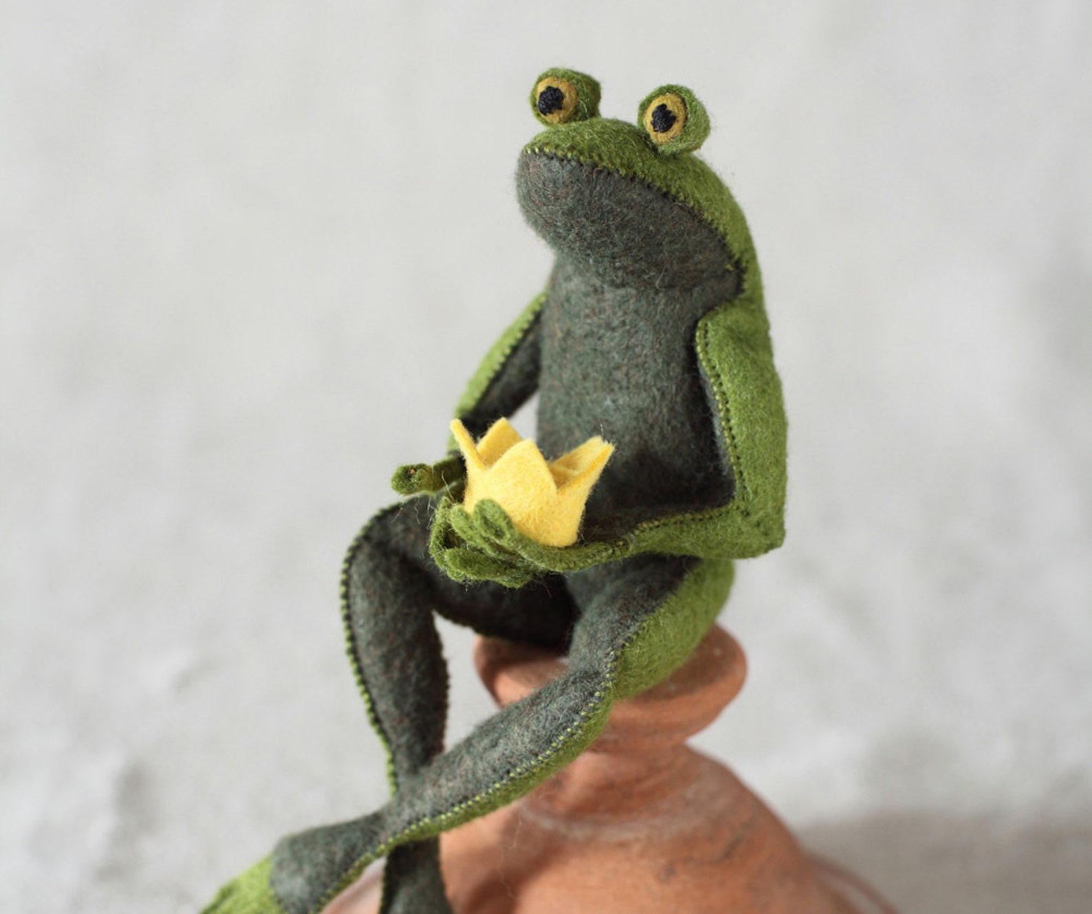 Frog Prince PDF Pattern Felt Ornament Beginner Sewing Felt - Etsy Australia