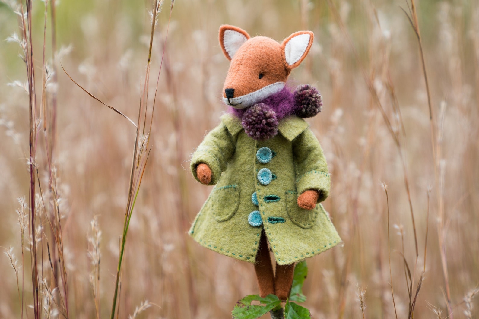 Fox Coat PDF Pattern Felt Coat Pattern Miniature Clothing | Etsy Australia