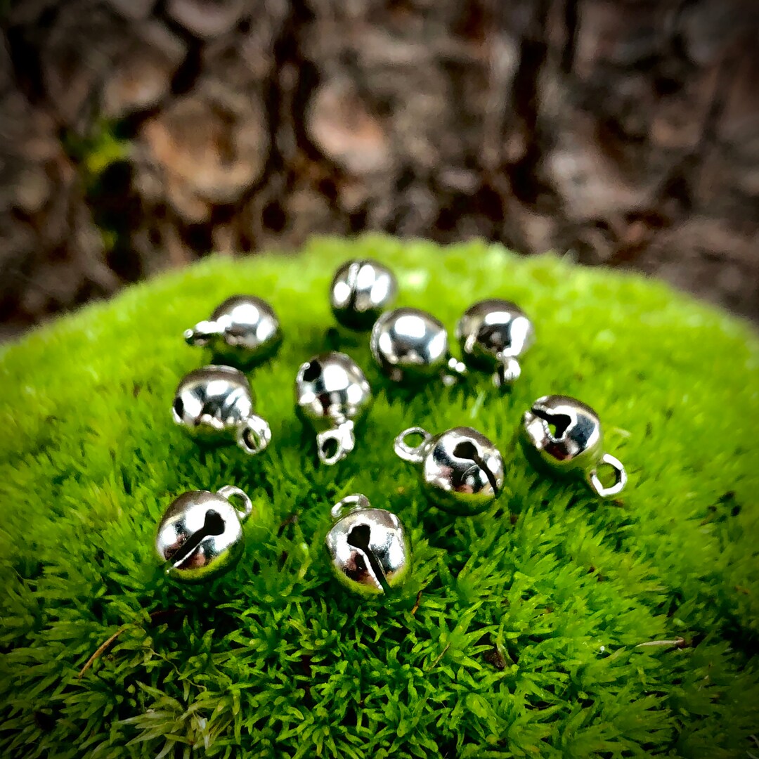 25 Pieces Miniature Sleigh Bells, 6mm Jingle Bells, Miniature Bells ...