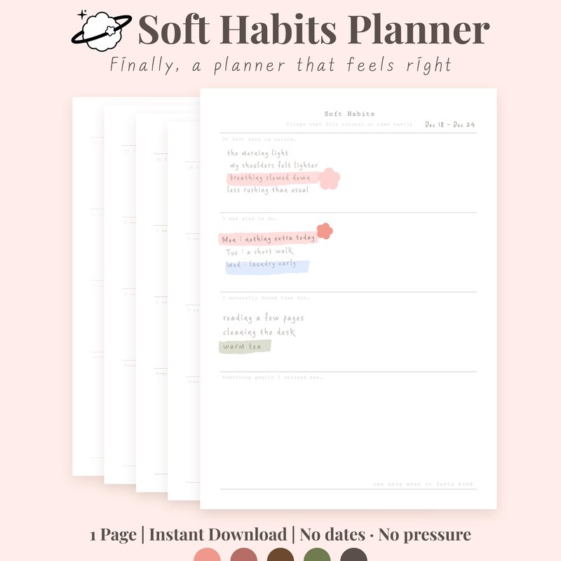 Adhd Gentle Planner - Etsy