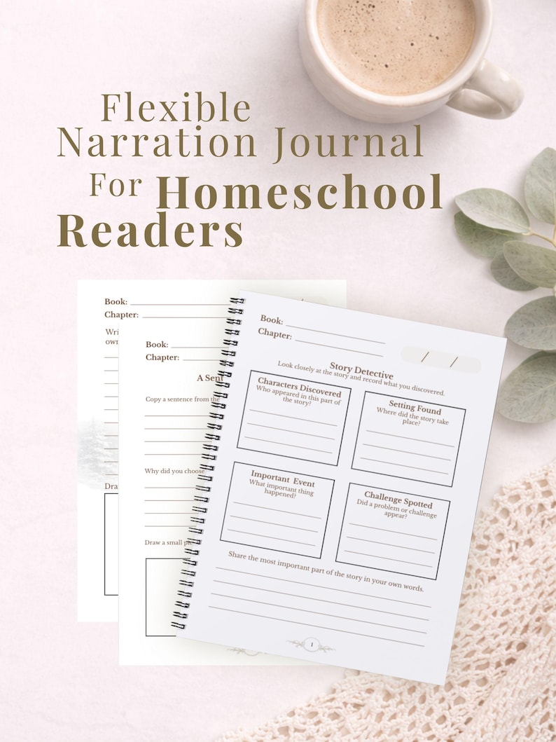 Printable Narration Journal | Writing Template | Creative Educational ...