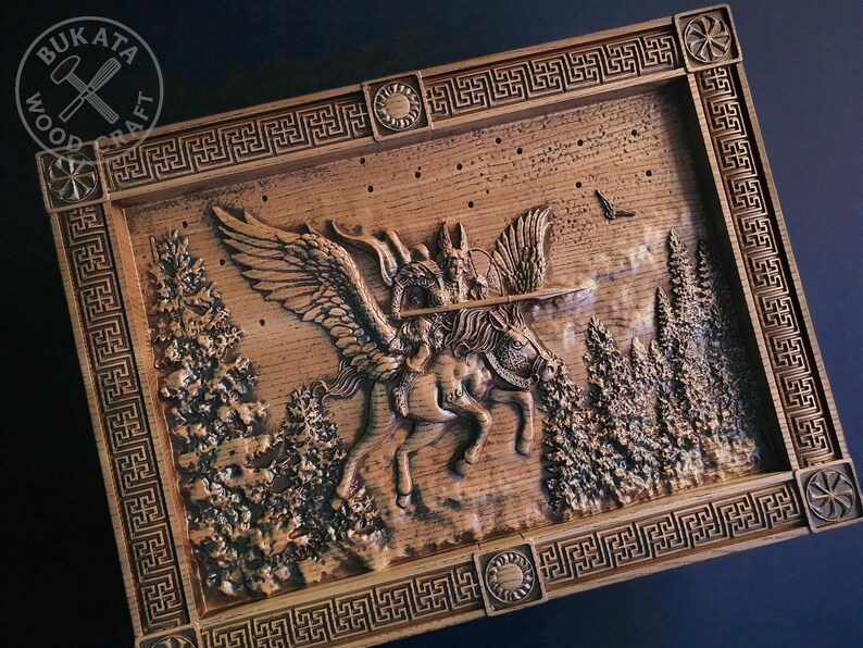 Valkyrie Wall Art: Painted Norse Goddess With Celtic Knots - Etsy