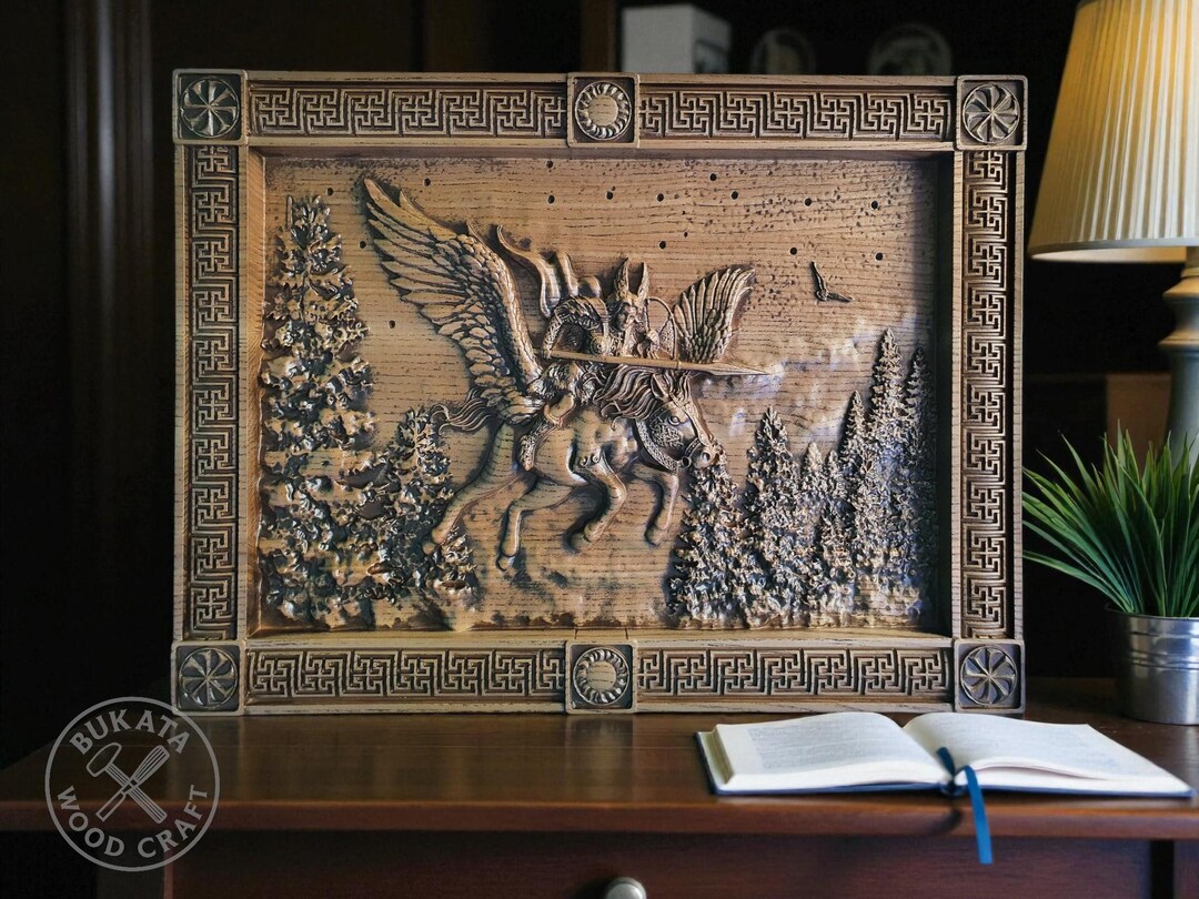 Valkyrie Wall Art: Painted Norse Goddess With Celtic Knots - Etsy
