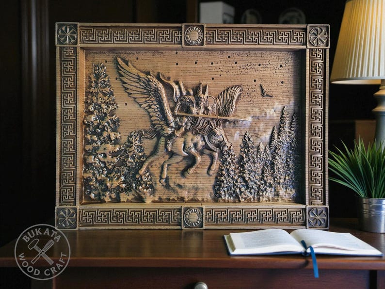 Valkyrie Wall Art: Painted Norse Goddess With Celtic Knots - Etsy