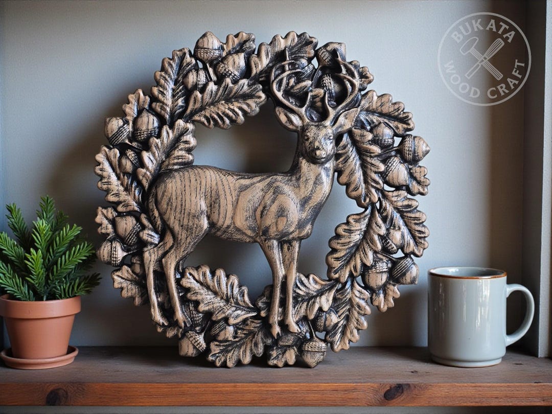 Wooden Deer Relief Wall Art – Rustic Cabin & Lodge Decor - Etsy