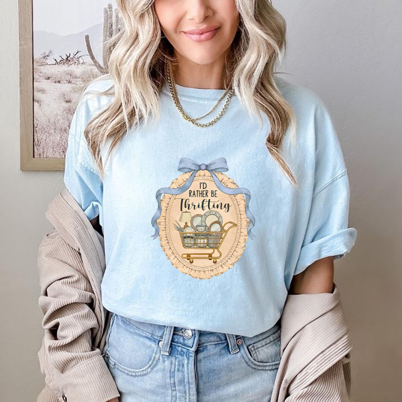 I’d Rather Be Thrifting PNG Bundle, Cute Thrift Quote Designs, Vintage ...