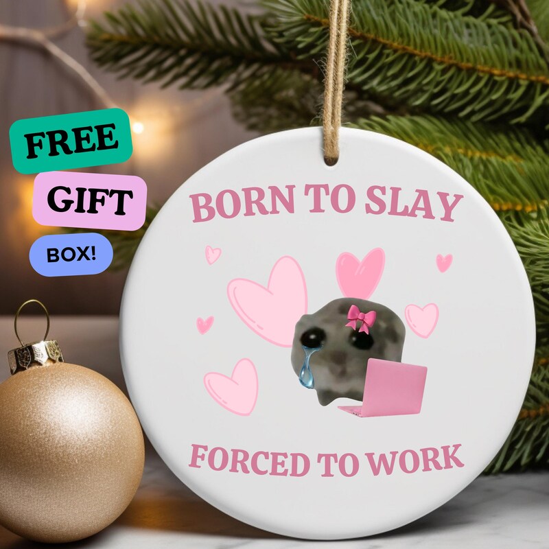 Sad Hamster With a Bow - Etsy
