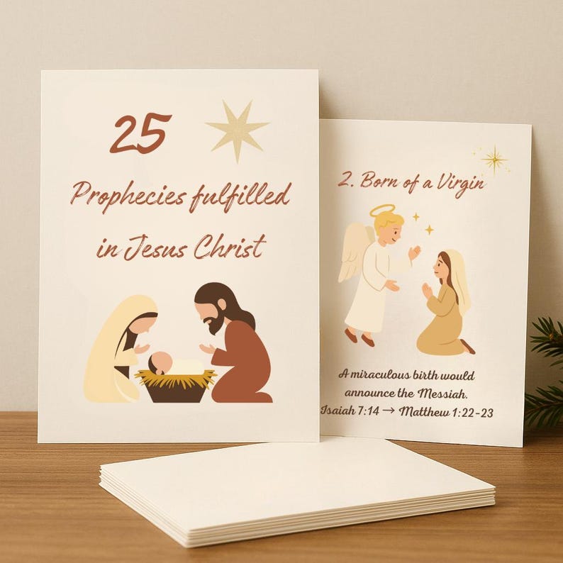 Christmas Advent Calendar • 25 Messianic Bible Prophecies • Christian ...