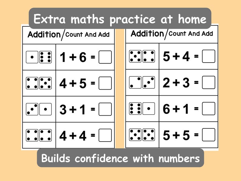 Addition Worksheets | Count and Add to 20, Early Maths (printable PDF ...
