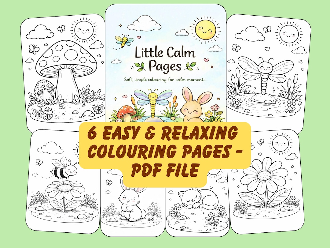 Little Calm Pages: Nature - Etsy