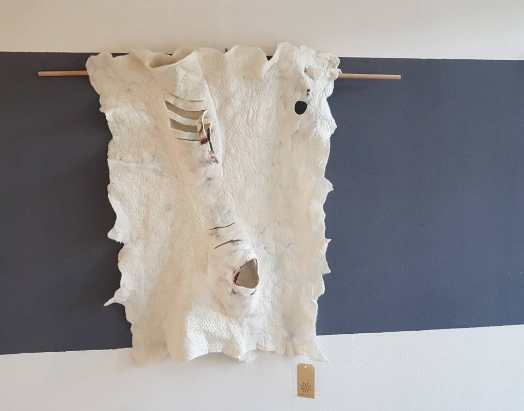 Felt Art Wool Art - Inner Beauty - Wool and Silk - Etsy
