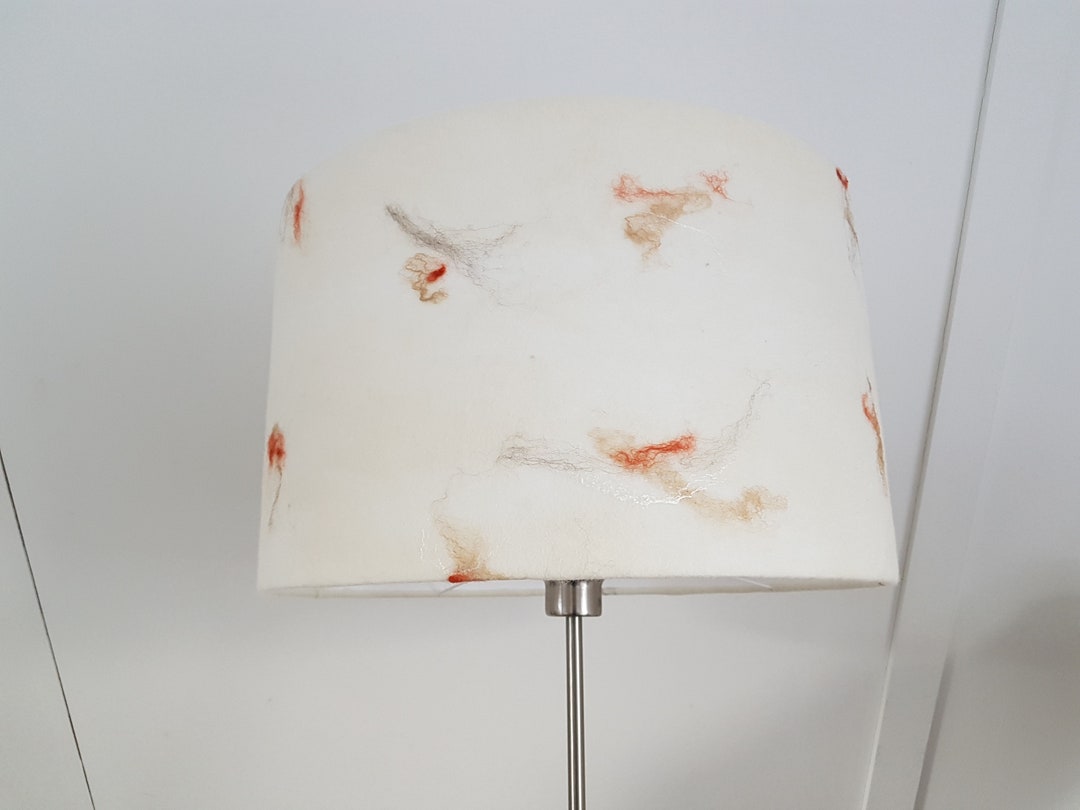 Eleanor – Hand Felted Lampshade Made of 100% Wool With Plant Dyed Wool ...