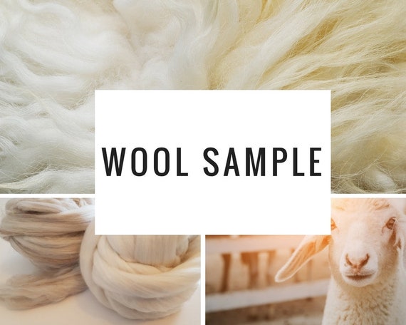 Wool Sample Sample of Wool Roving or Wool Fleece | Etsy