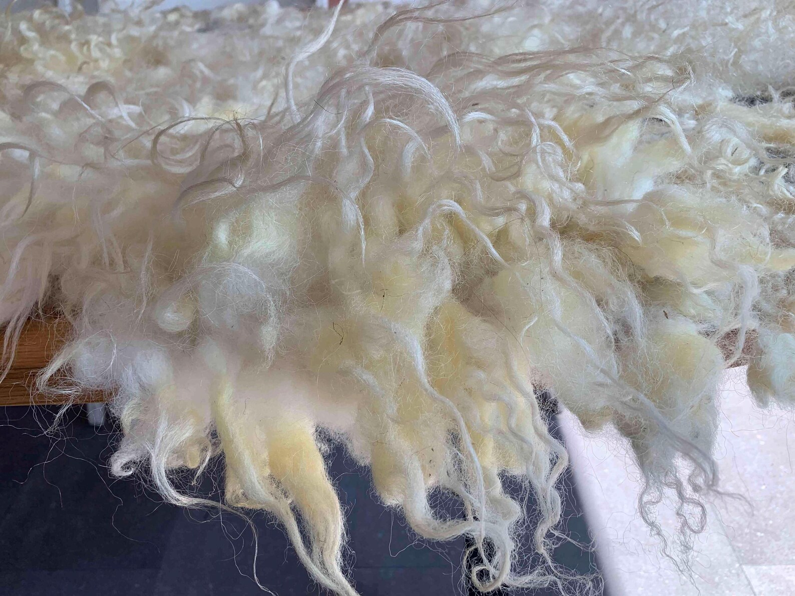 Sheepskin Rug Walking on Waves - Wool Art Felted Wool Rug, Vegetarian ...
