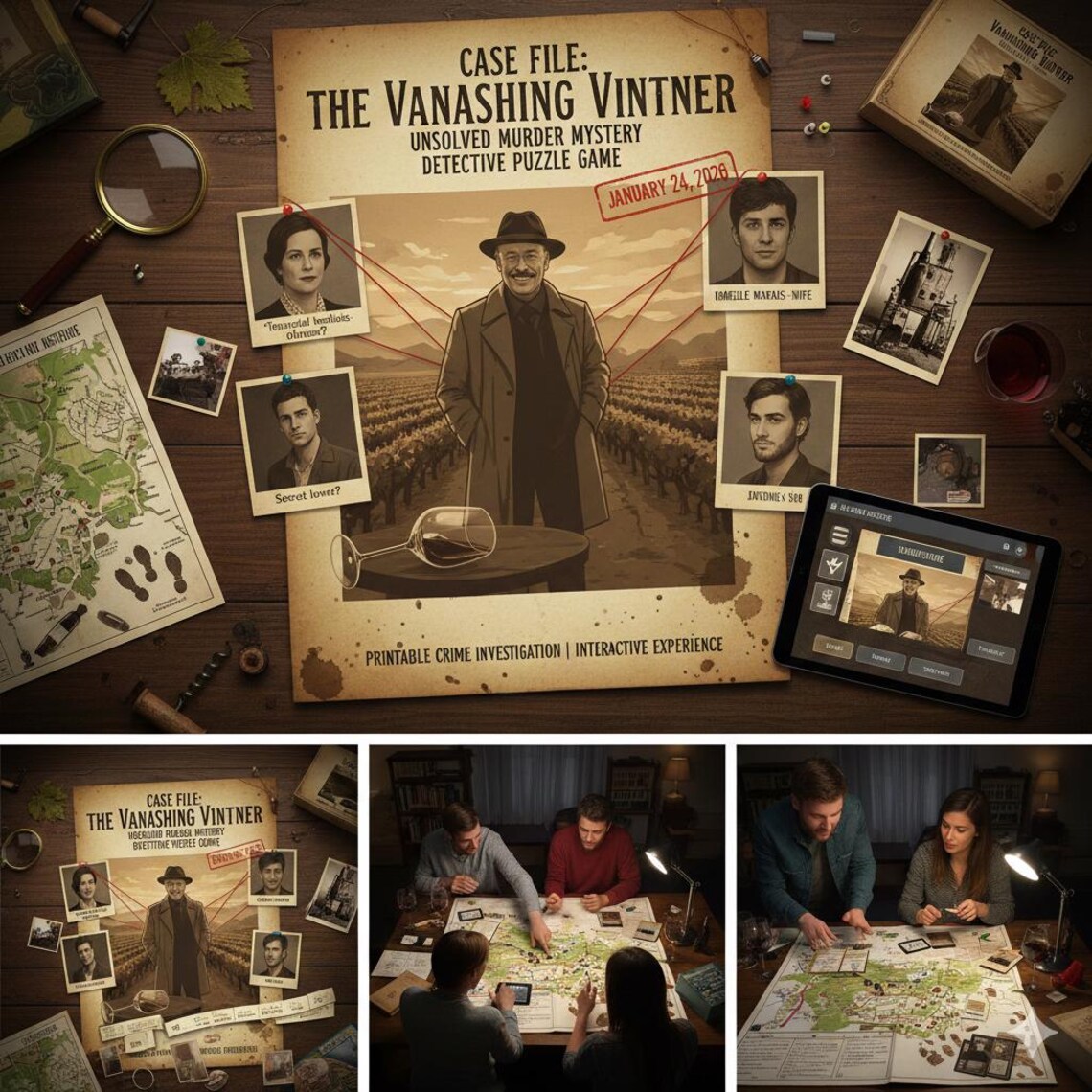 The Vanishing Vintner – Unsolved Case File PDF | Interactive Murder ...