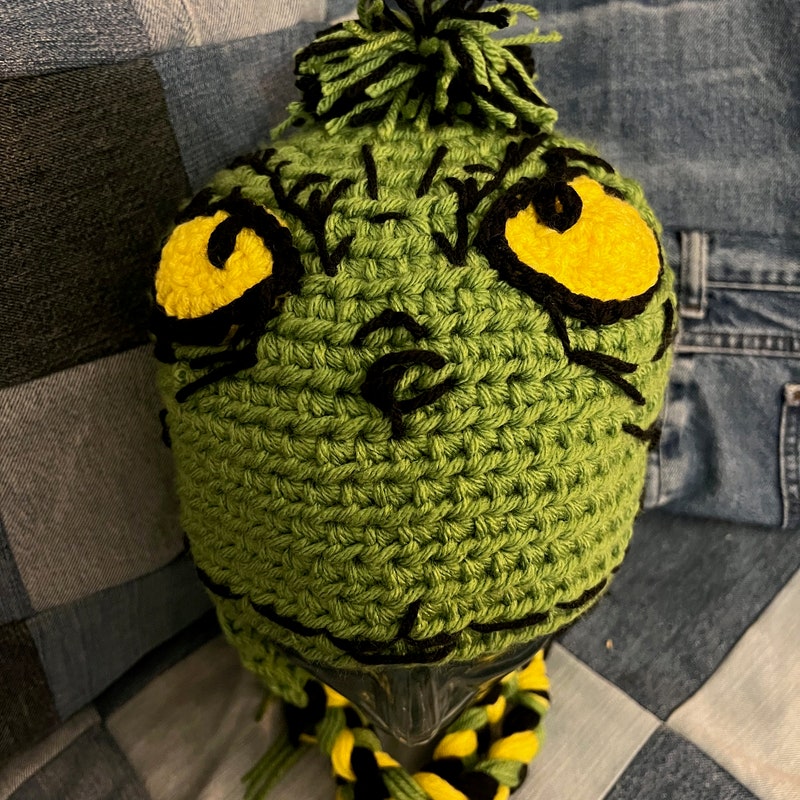 Crochet Grinch Hat - Etsy