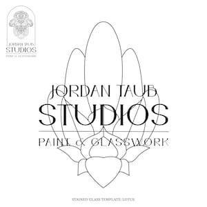 Stained Glass Pattern - Lotus Hamsa - Etsy