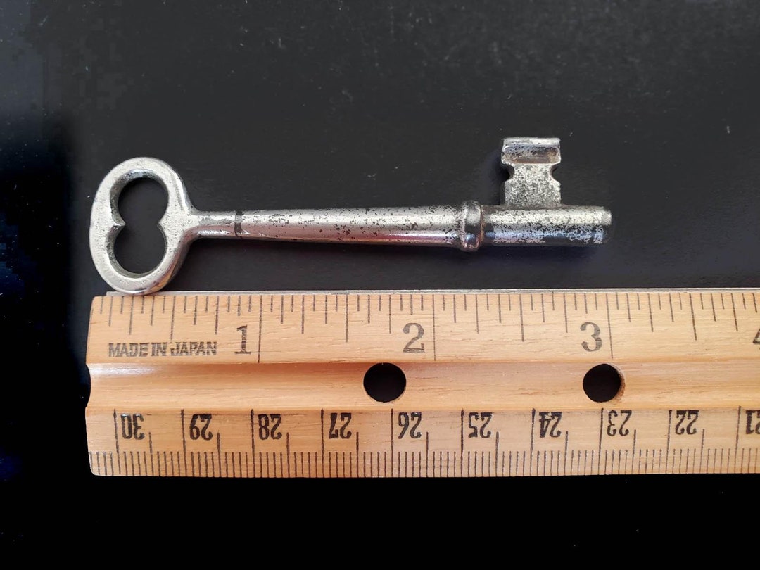 Antique Skeleton Key Bit Marked 2 - 3 Inches Long Solid Barrel for Old ...