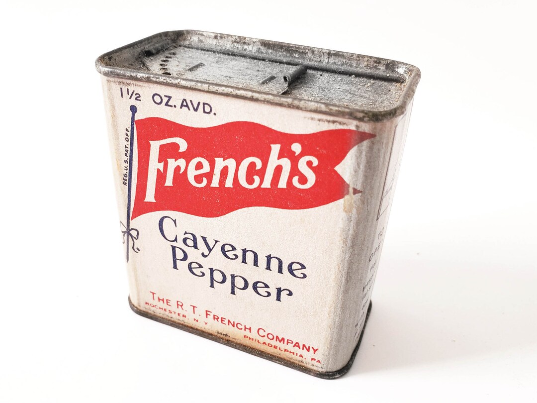 French's Spice Cardboard Tin Cayenne Pepper 1 1/2 oz. AVD - Etsy.de