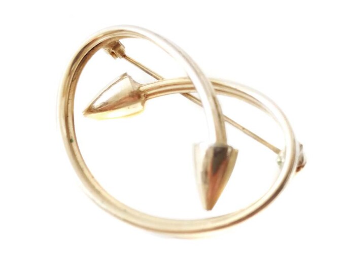 Pretzel Knot Pin Light Gold Tone Pretzel Twist Brooch Vintage - Etsy