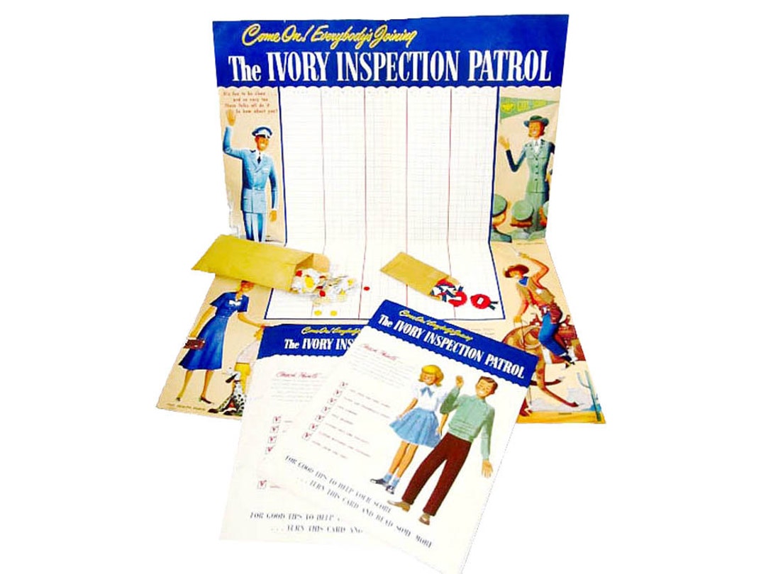 ENTIRE KIT of 1949 Ivory Soap Inspection Patrol: Classroom Cleanliness ...