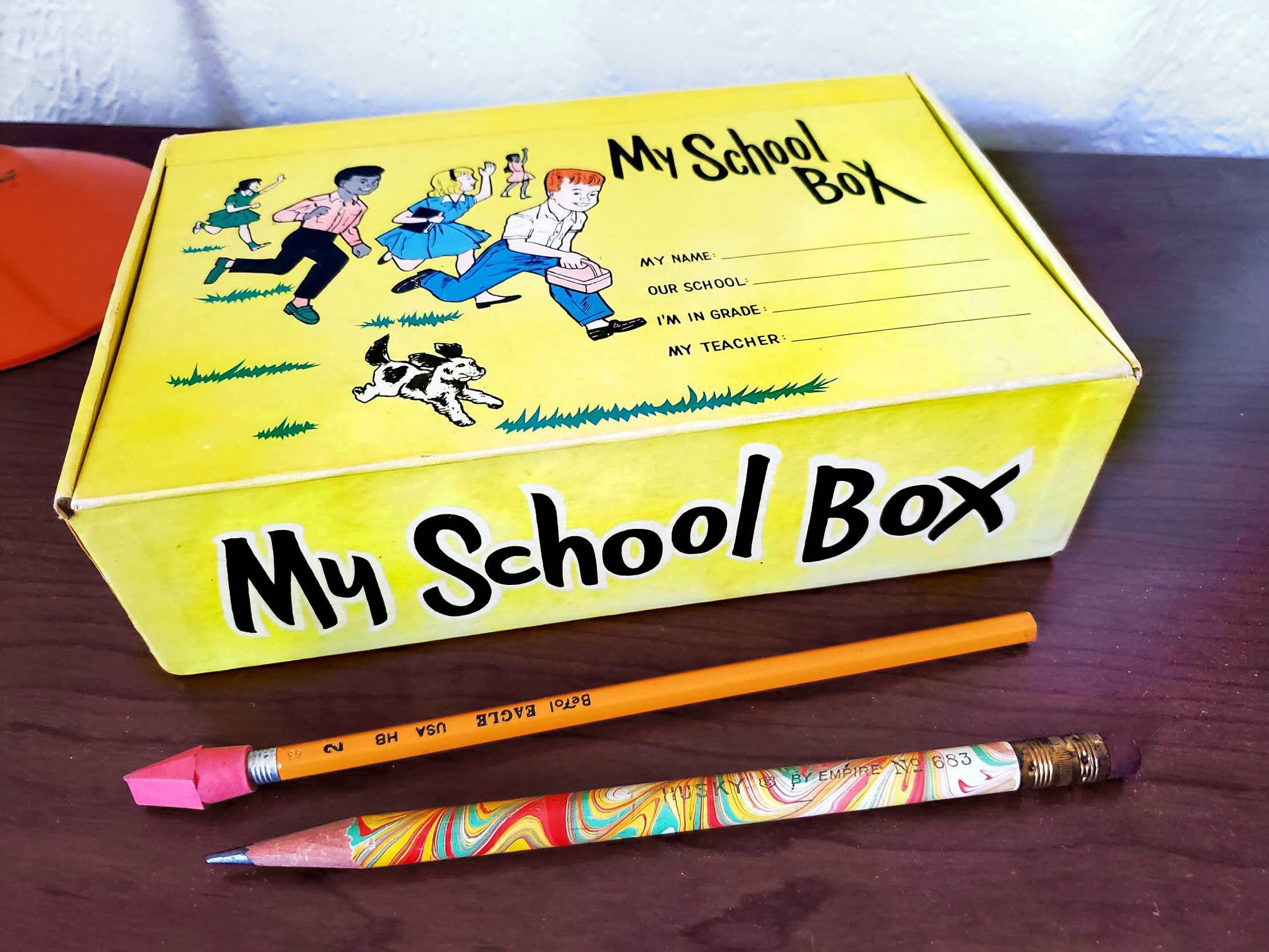 Cardboard School Box