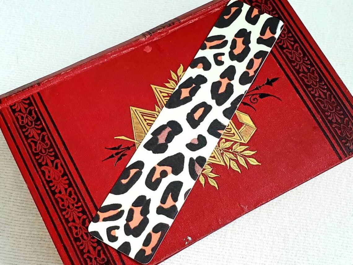 Leopard Spots Bookmark Spotted Leopard Print Wild Cat Theme - Etsy