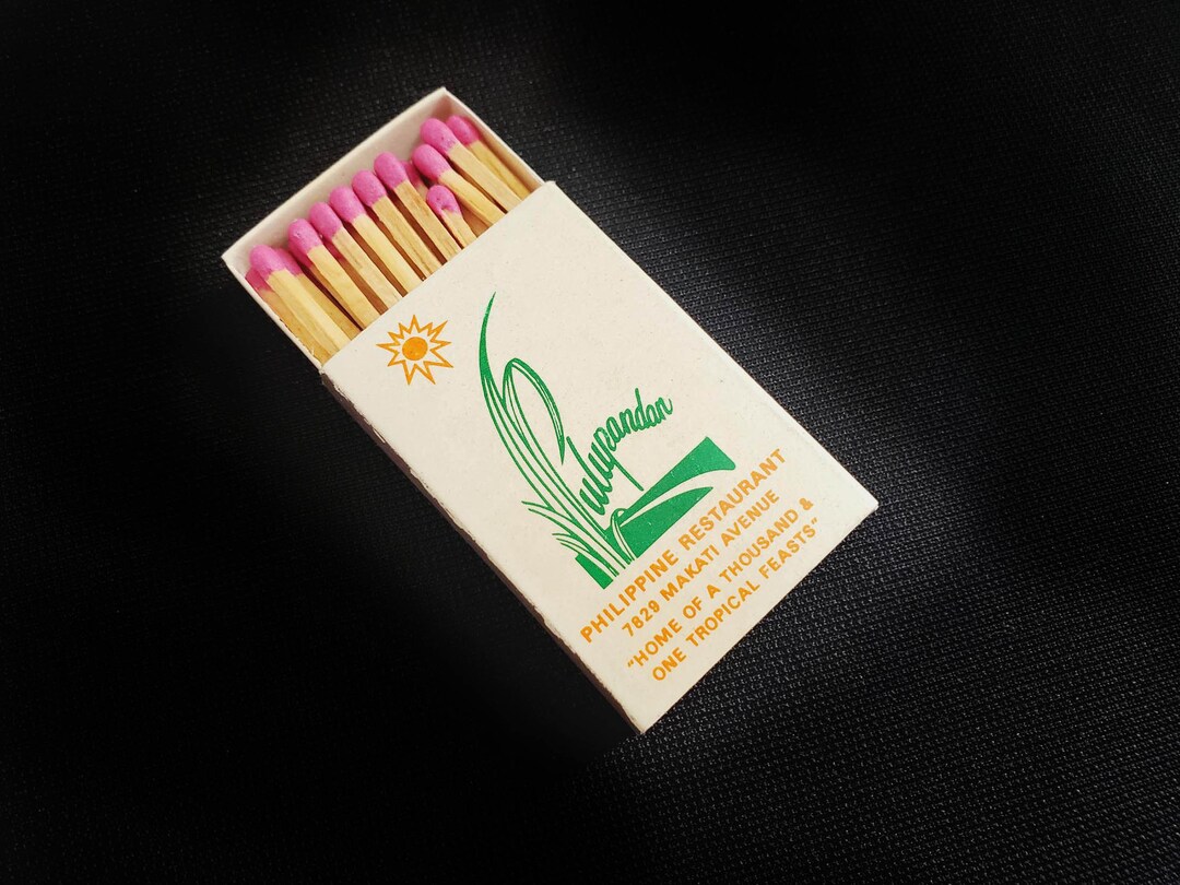 Pulupandan Philippine Restaurant Box of Matches Matchbox 7821 Makati ...