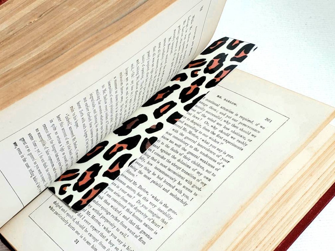 Leopard Spots Bookmark Spotted Leopard Print Wild Cat Theme - Etsy