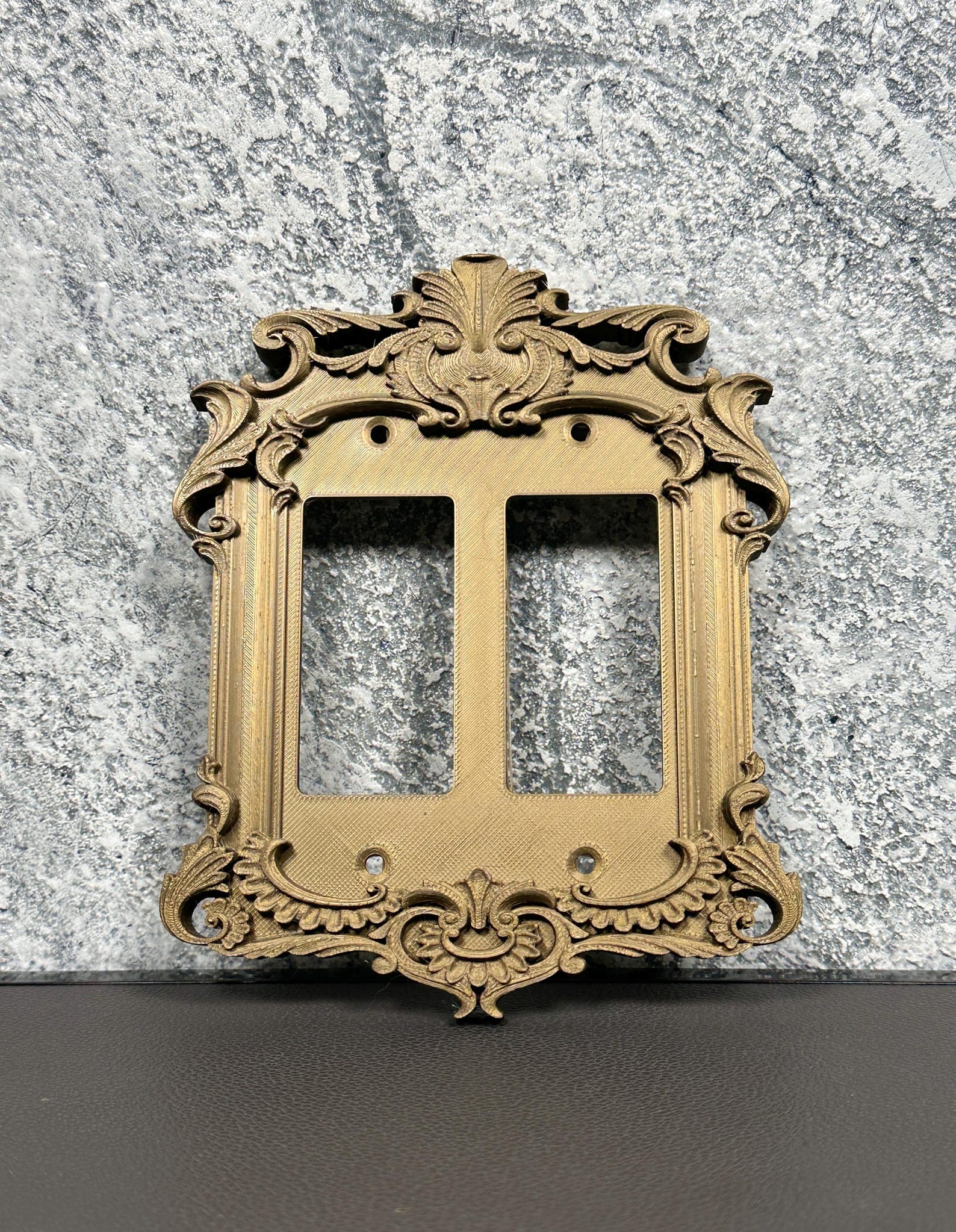 Elegant Colonial Victorian Light Switch Cover Ornate Antique Brass ...