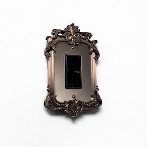 Elegant Colonial Victorian Light Switch Cover Ornate Antique Brass ...