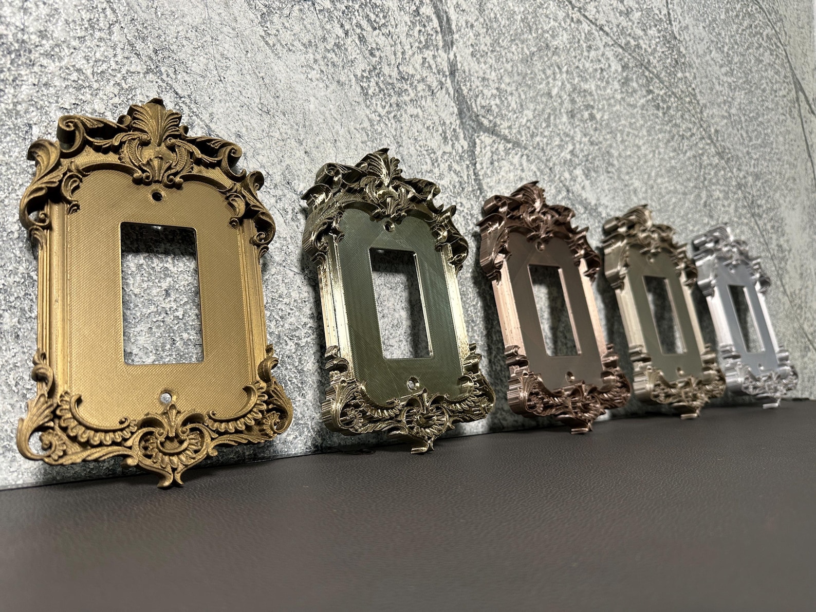 Elegant Colonial Victorian Light Switch Cover Ornate Antique Brass ...