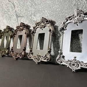 Elegant Colonial Victorian Light Switch Cover Ornate Antique Brass ...