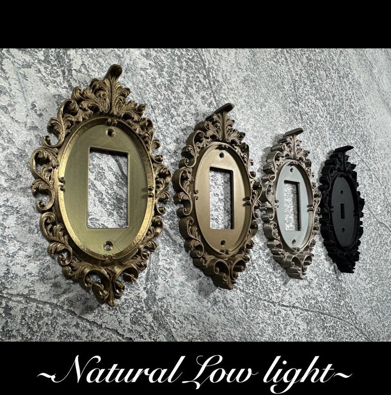 Vintage Picture Frame Light Switch Cover Ornate Rocker Outlet Panel ...