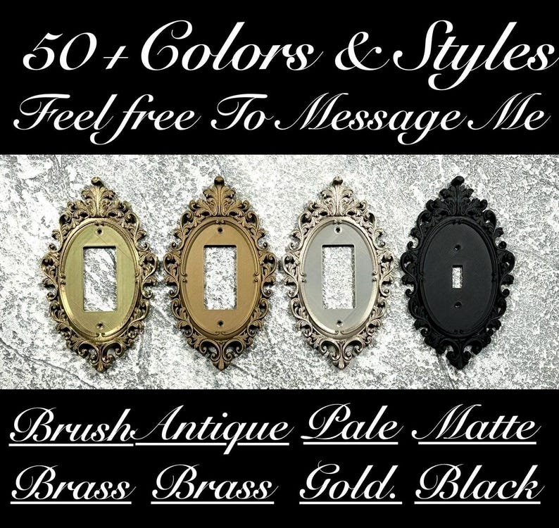Vintage Picture Frame Light Switch Cover Ornate Rocker Outlet Panel ...
