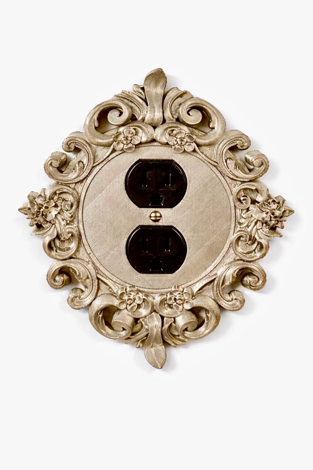 Oversized Gothic Victorian Outlet Cover Ornate Decorative Duplex Wall ...