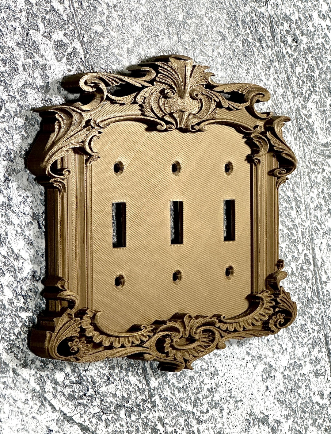 Elegant Colonial Victorian Light Switch Cover Ornate Antique Brass ...