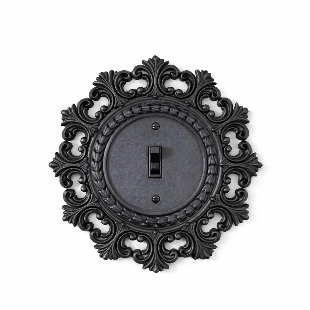 Oversized Light Switch Cover Vintage Round Outlet Victorian Decorative ...