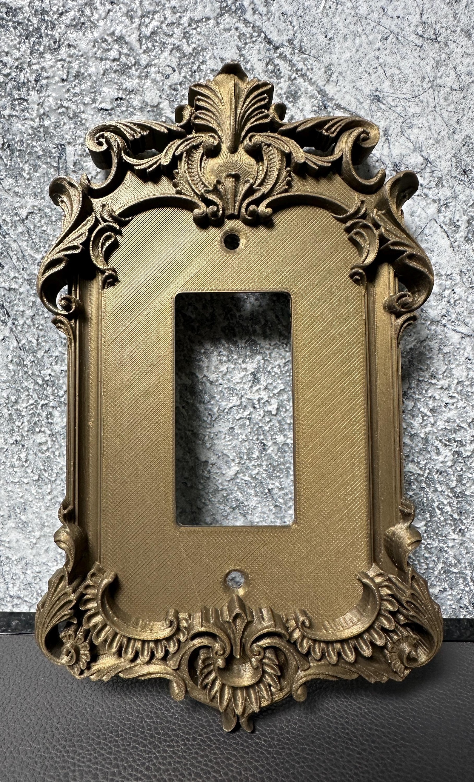 Elegant Colonial Victorian Light Switch Cover Ornate Antique Brass ...