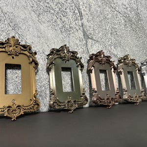 Elegant Colonial Victorian Light Switch Cover Ornate Antique Brass ...