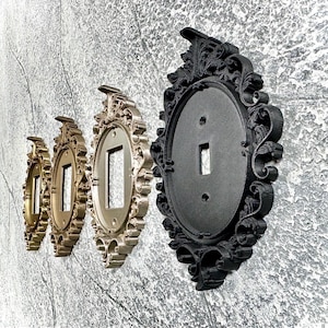 Vintage Picture Frame Light Switch Cover Ornate Rocker Outlet Panel ...
