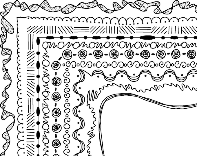 Doodle Borders Clipart, Strings Clipart, String Borders Clip Art ...